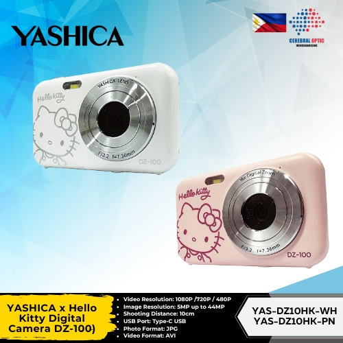 YASHICA x Hello Kitty Digital Camera DZ-100(White/Pink) - Cerebral ...