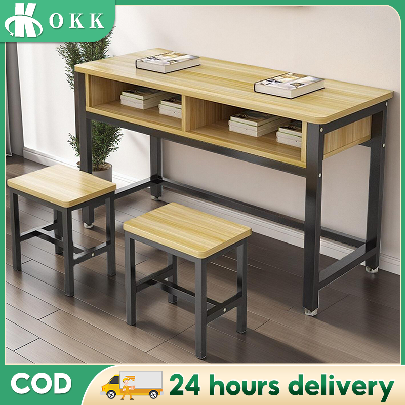 Double Desk Study Table Writing Use Thickening Desk For Primary School ...