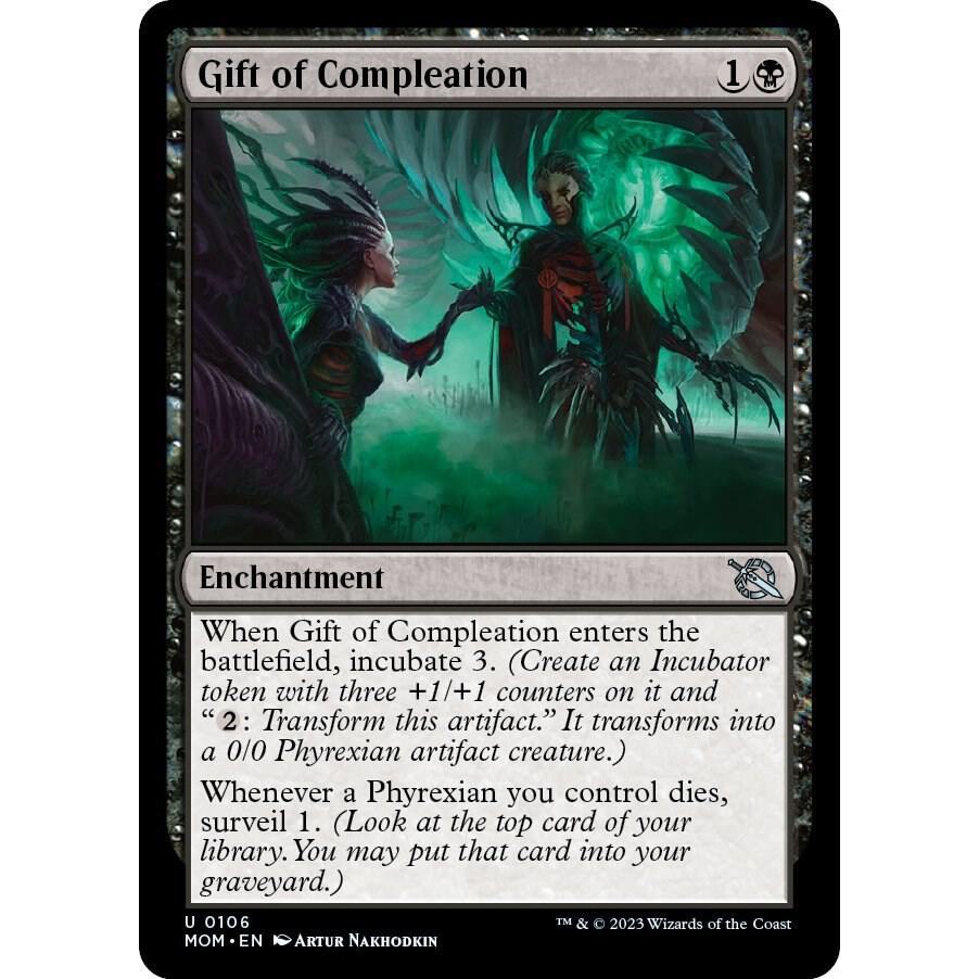 Magic the Gathering - Gift of Compleation - MTG Black - MOM - NM ...