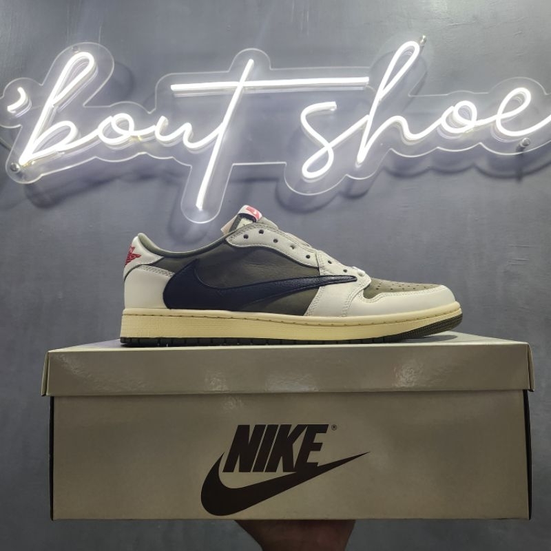 FK AJ1 low X Travis Medium Olive in different batches | Shopee Philippines