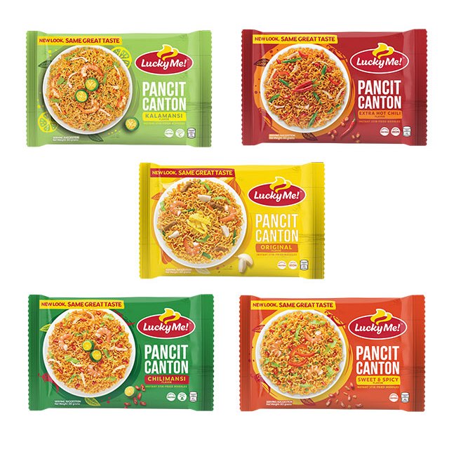 Lucky Me! Pancit Canton (80g x 6) | Kalamansi | ChiliMansi | Sweet ...