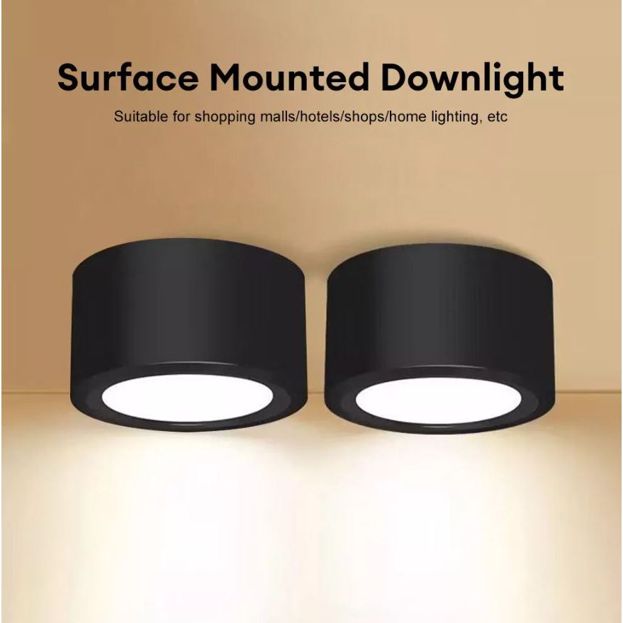 Surface Mounted Cylinder LED Ceiling Light Downlight 4EVER HARDWARE ...