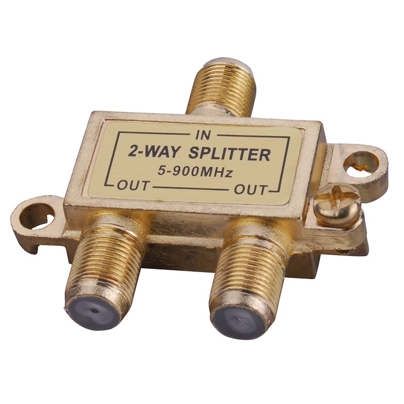 2 Way Coax Cable Splitter 5~2400 MHz Cable TV Antenna Splitter | Shopee ...