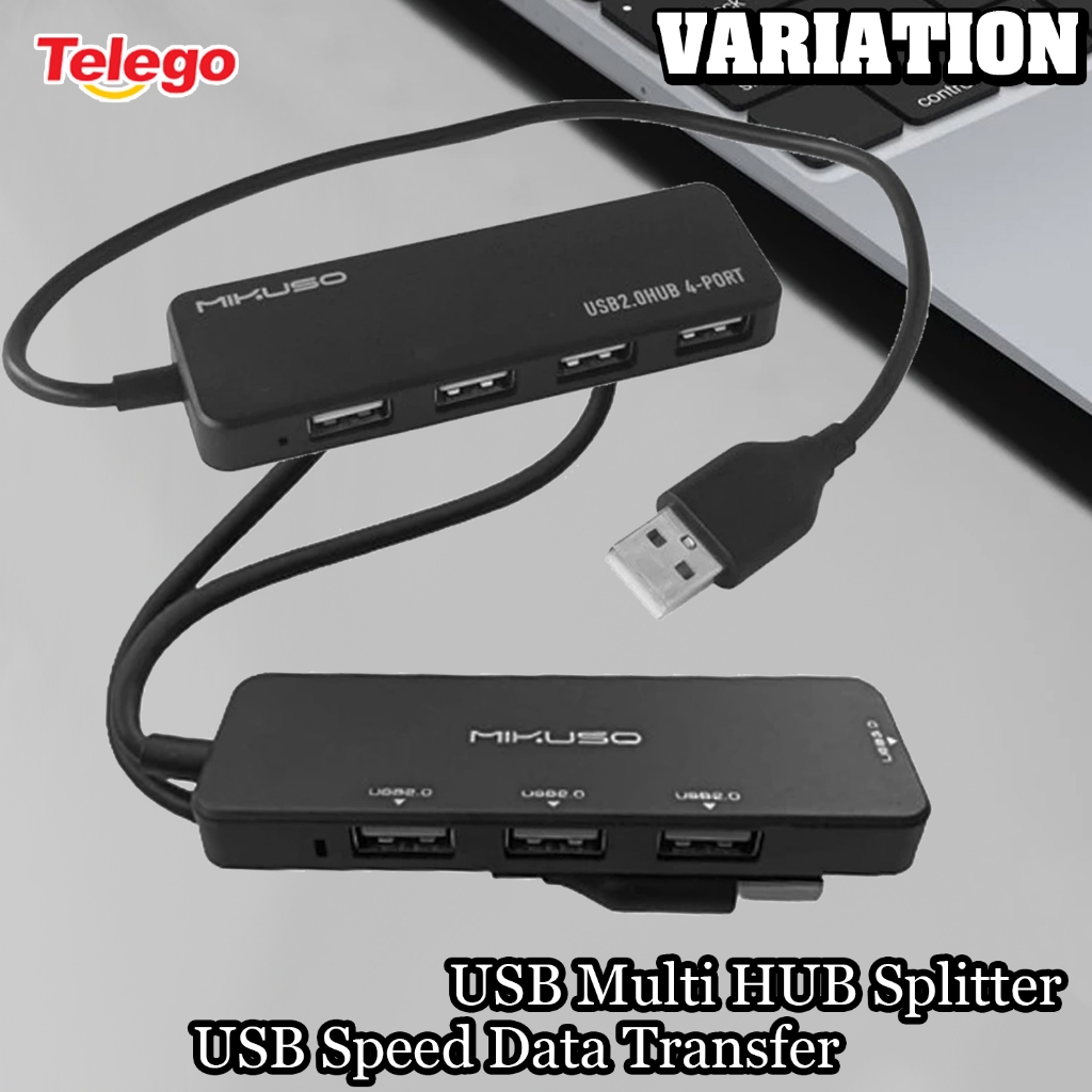 (VARIATION) MIKUSO (HUB-011, HUB-014) USB 2.0 Multi HUB Splitter 4-Port ...