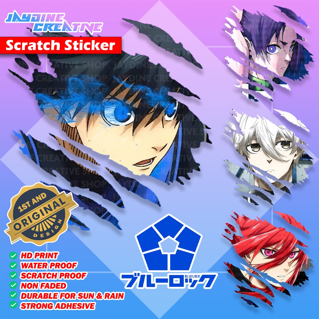 Jaydine Creative : Blue lock - Anime (Scratch Design Sticker ...