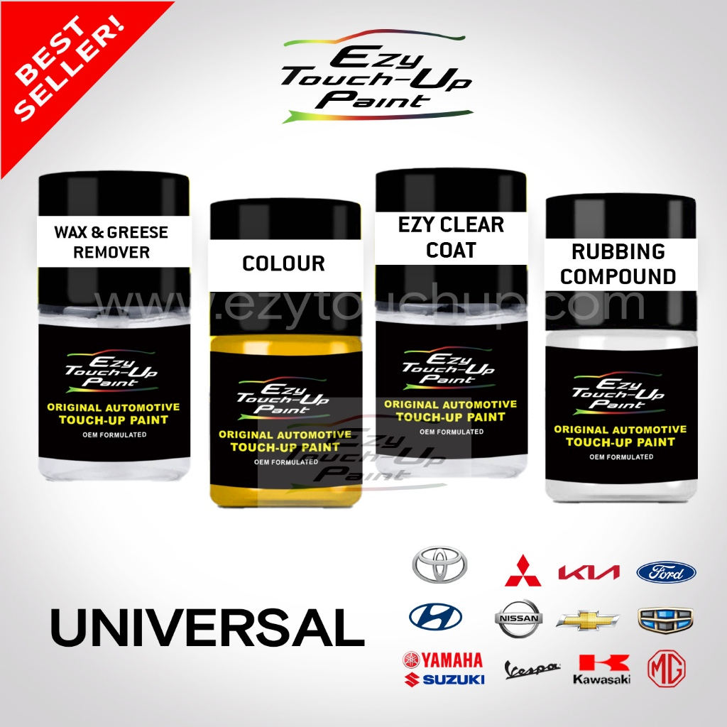 EZY CLEAR COAT RUBBING COMPOUND WAX & OIL REMOVER 12ML AUTOMOTIVE USE ...
