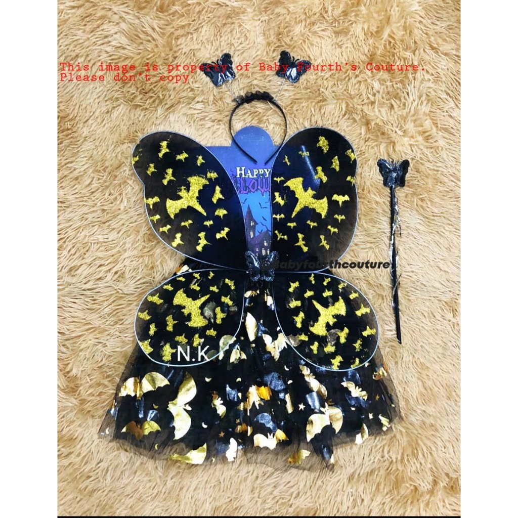 COD HALLOWEEN SKIRT SCARY BAT COSTUME WITH HEADDRESS AND WAND Costume ...