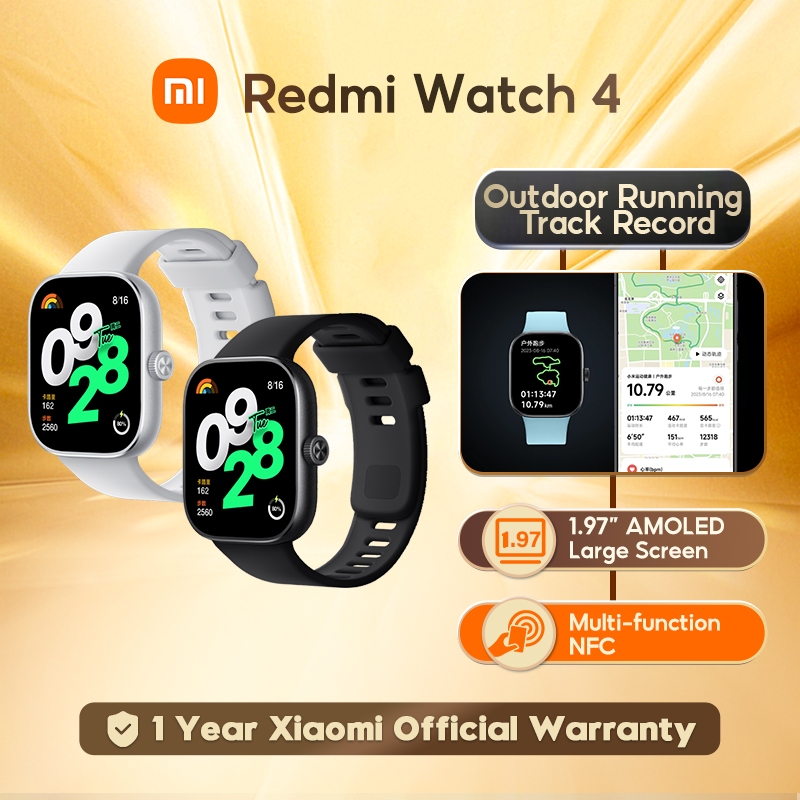 【Global Version】Xiaomi Redmi Watch 4 Smartwatch 1.97” AMOLED Screen ...