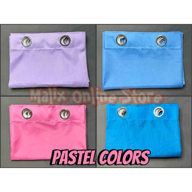 Plain Pastel Color Aesthetic Ring Curtain 5ft 6ft and 7ft Geena ...