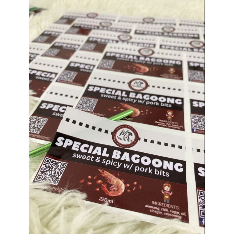 (50pcs) Customised/Personalised Sticker Label (larger size) | Shopee ...