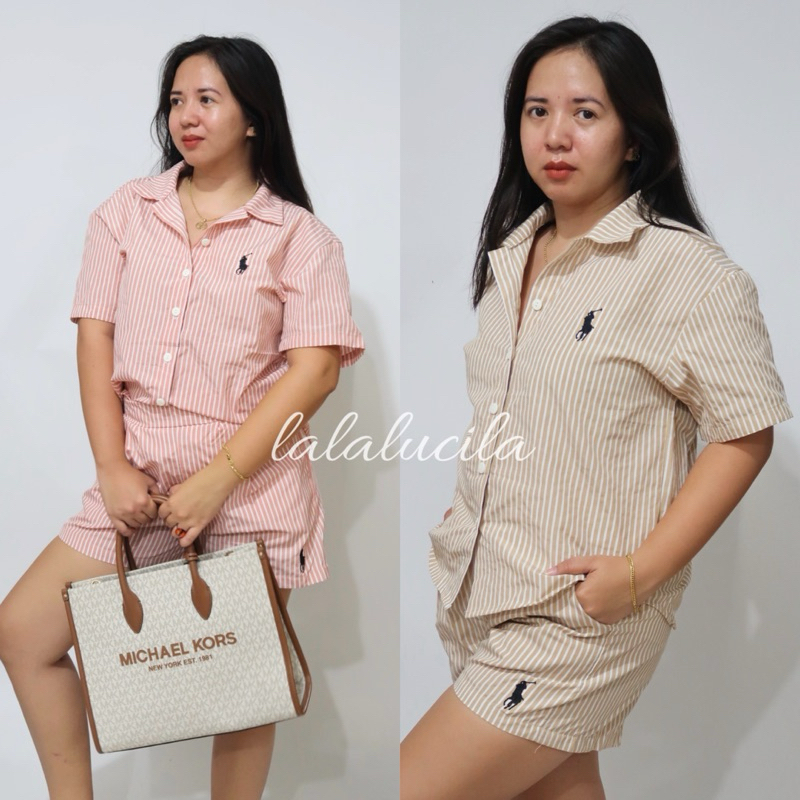 RL Ralf Set Chambray and Seer Coordinates M-XL | Shopee Philippines