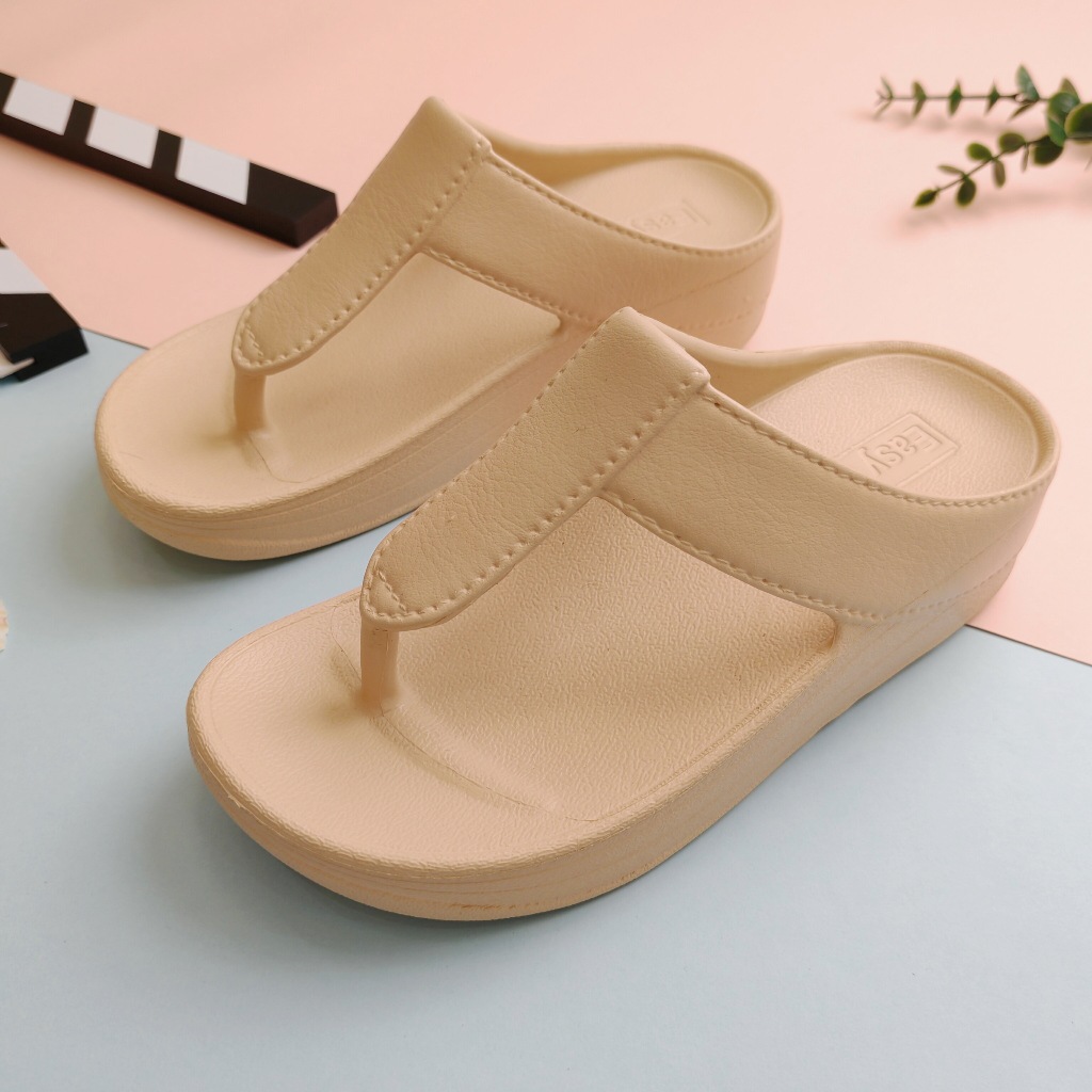 Easyfit Women's Wedge Heel Flip Flops Sandals 4.5cm EVA Comfort Slide ...