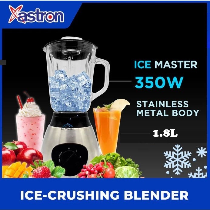 ASTRON 1.8L 350Watts Heavy Duty Food Processor Juicer Stainless Steel ...