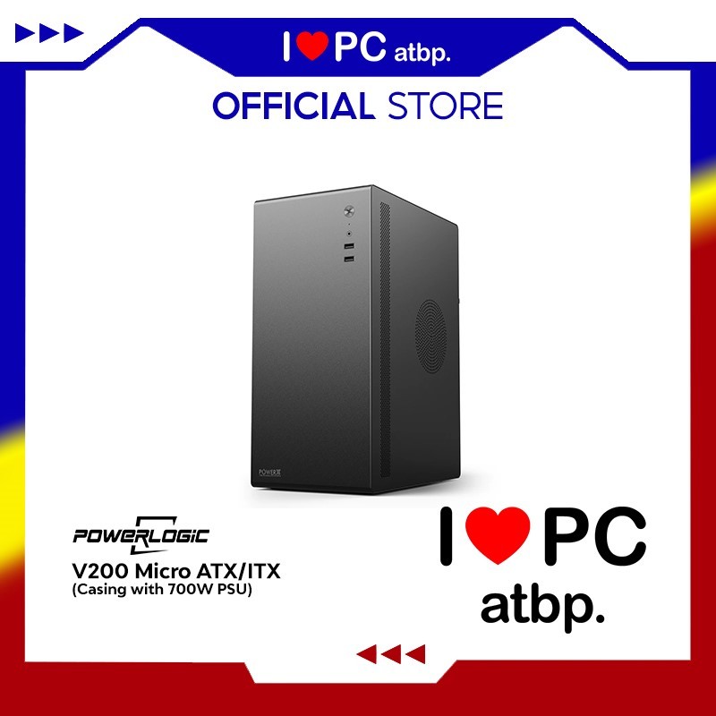 Powerlogic V200 Micro ATX/ITX Casing with 700W PSU | Shopee Philippines