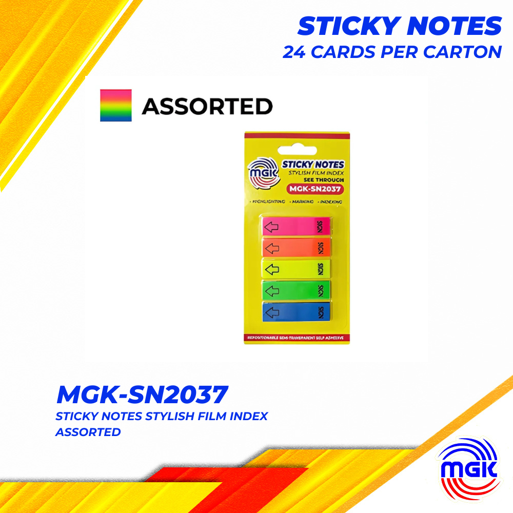 Sticky Notes Stylish Film Index Assorted 24 packs | Shopee Philippines
