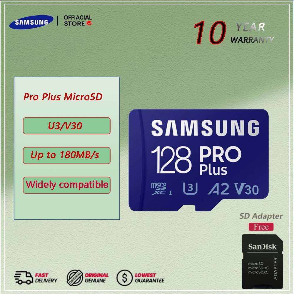 Samsung PRO Plus Memory Card 1TB 512GB 256GB 128GB Micro SD Card UHS-I ...