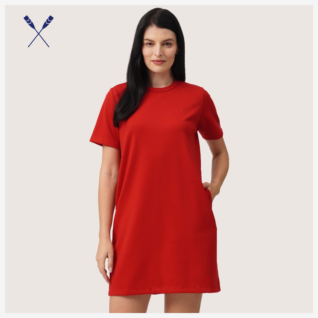 Regatta T-Shirt Dress For Women (Beige/Black/Red) | Shopee Philippines