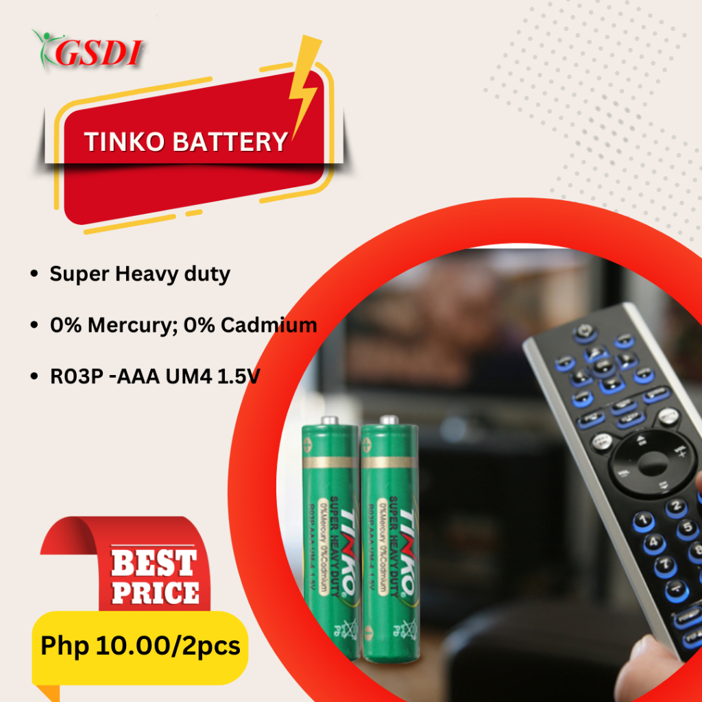 TINKO SUPER HEAVY DUTY BATTERIES | Shopee Philippines