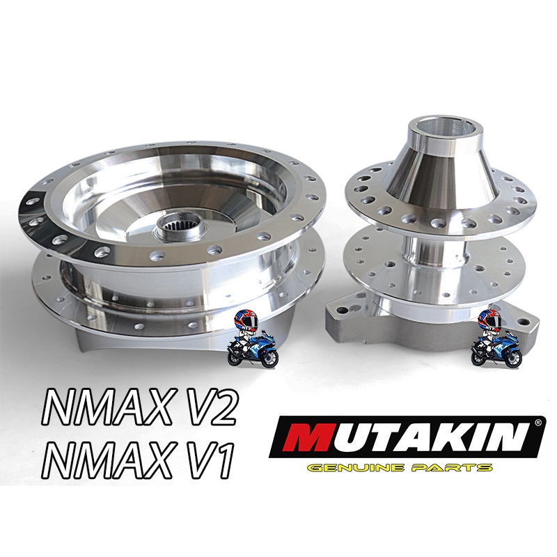 MUTAKIN Motorcycle Hub Set Yamaha NMAX V2 NMAX V1 NMAX 2020 Front Disc and Rear Drum | Shopee ...