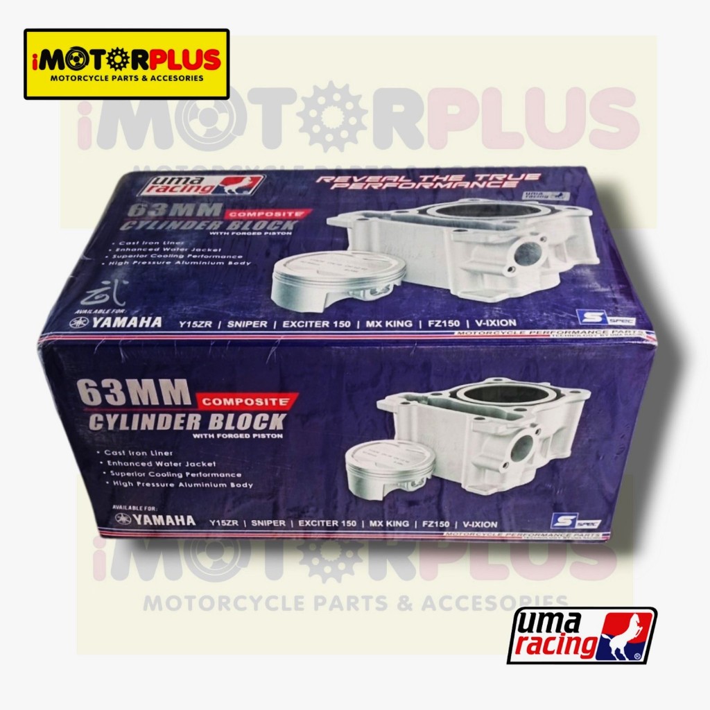 UMA RACING CYLINDER BLOCK COMPOSITE 63mm w/ FORGED PISTON for SNIPER ...