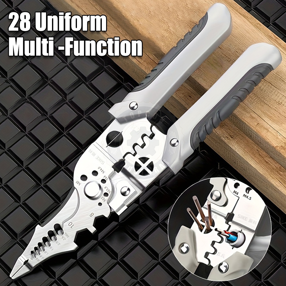 28 Uniform Cable Wire Strippers Pliers Tools Set for UTP / STP RG59 RG6 ...