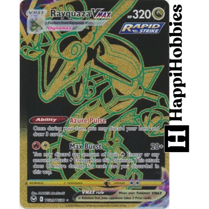 Rayquaza VMAX - TG29/TG30 - Gold Secret | POKEMON TCG: Silver Tempest | Shopee Philippines