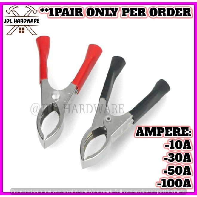 5004 1PAIR CAR BATTERY CLIPS Car Alligator Clips Battery Clamps ...
