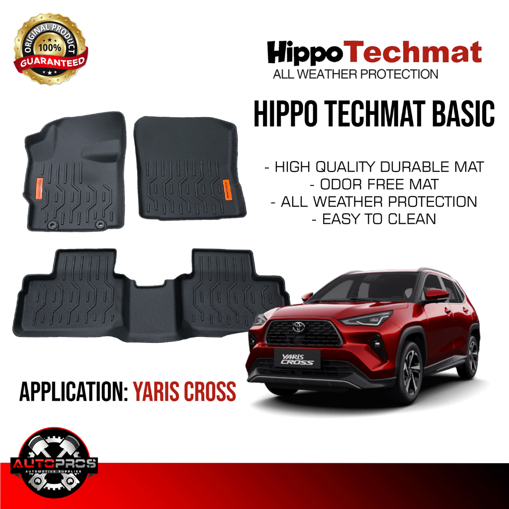 Hippo Techmat Deep Dish Matting for Toyota Yaris Cross G / V Non Hybrid ...