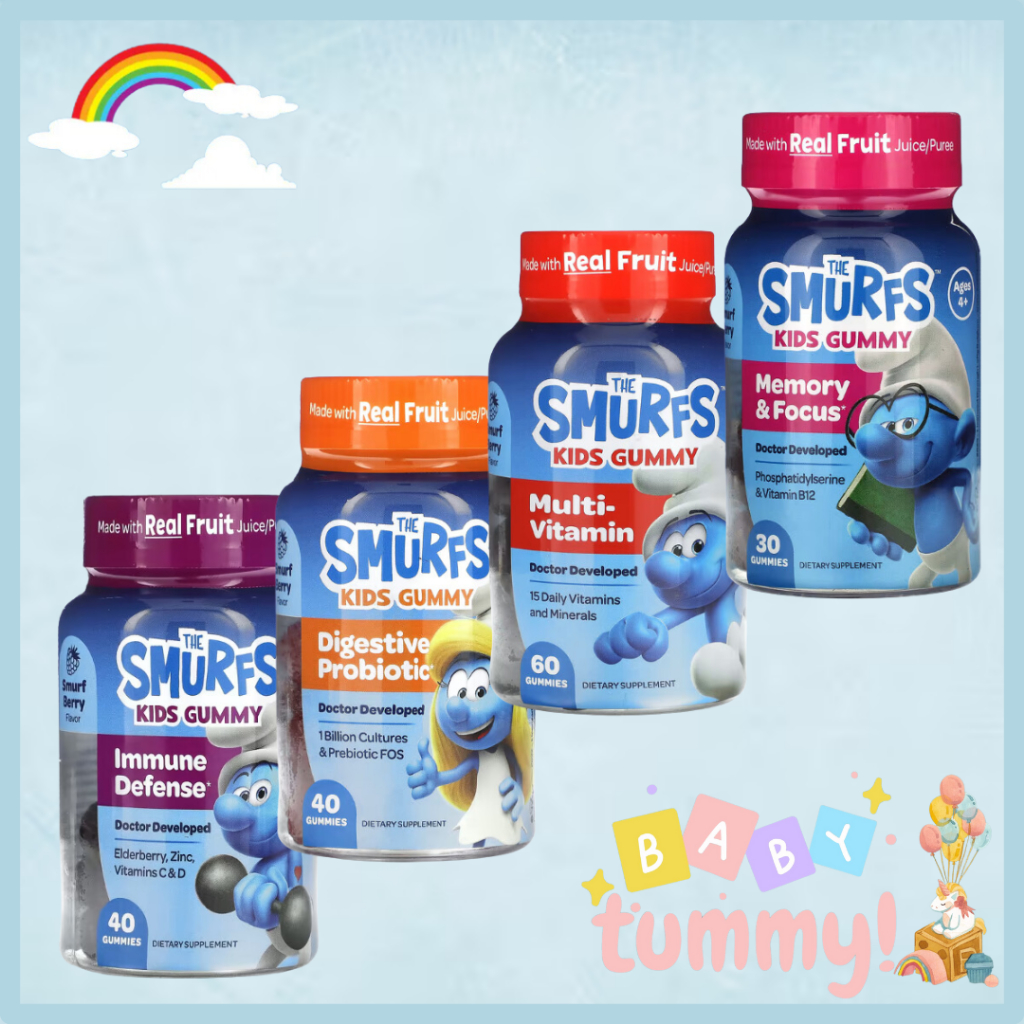 BabyTummy | The Smurfs, Kids Gummy, Memory & Focus, Multi-Vitamin ...