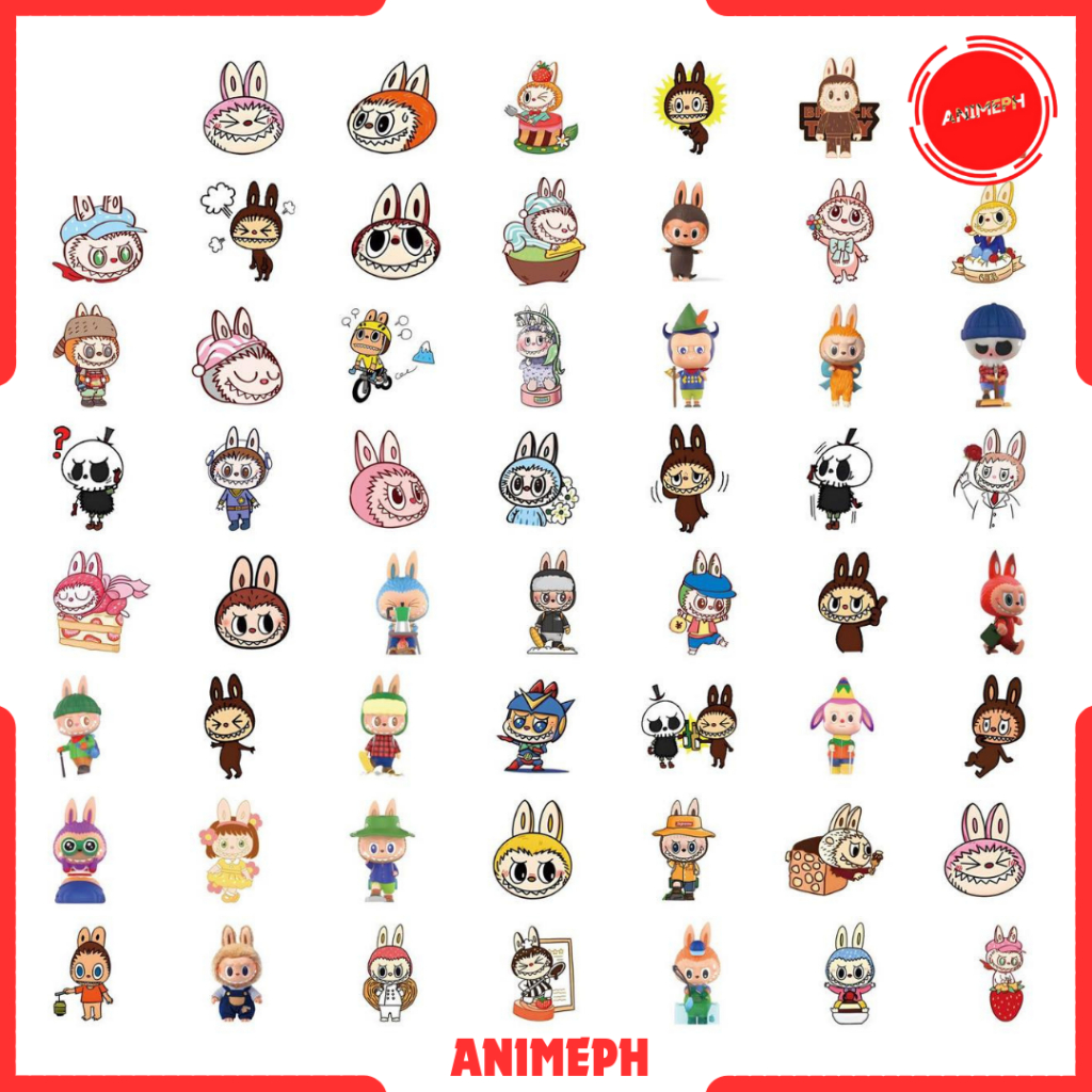 Labubu Set Sticker Waterproof Cellphone Laptop Stickers Set One Piece ...