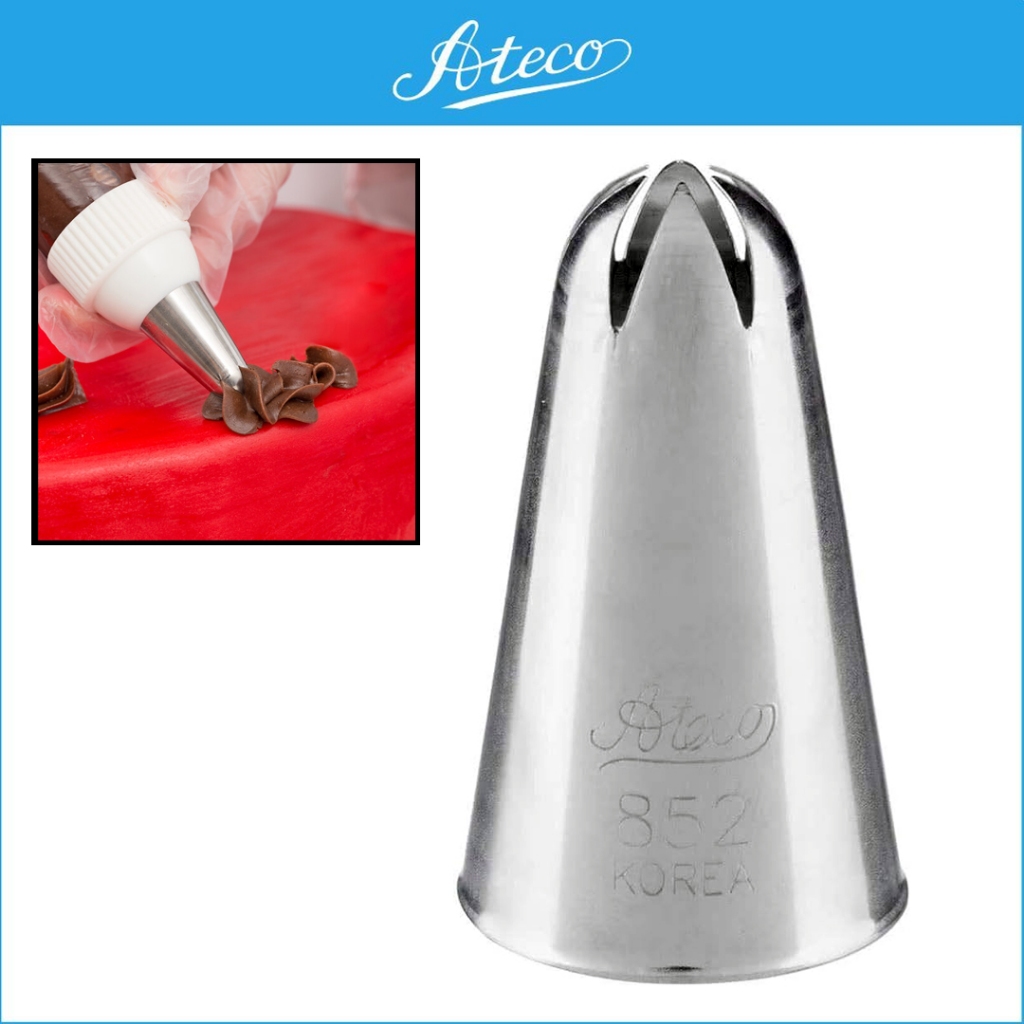 Ateco 852 Closed Star Piping Tip Stainless Steel icing Tip (1pc ...
