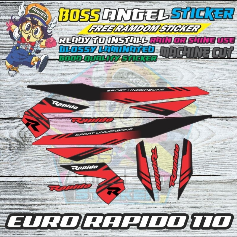 Euro Rapido 110 Underbone Decals | Shopee Philippines