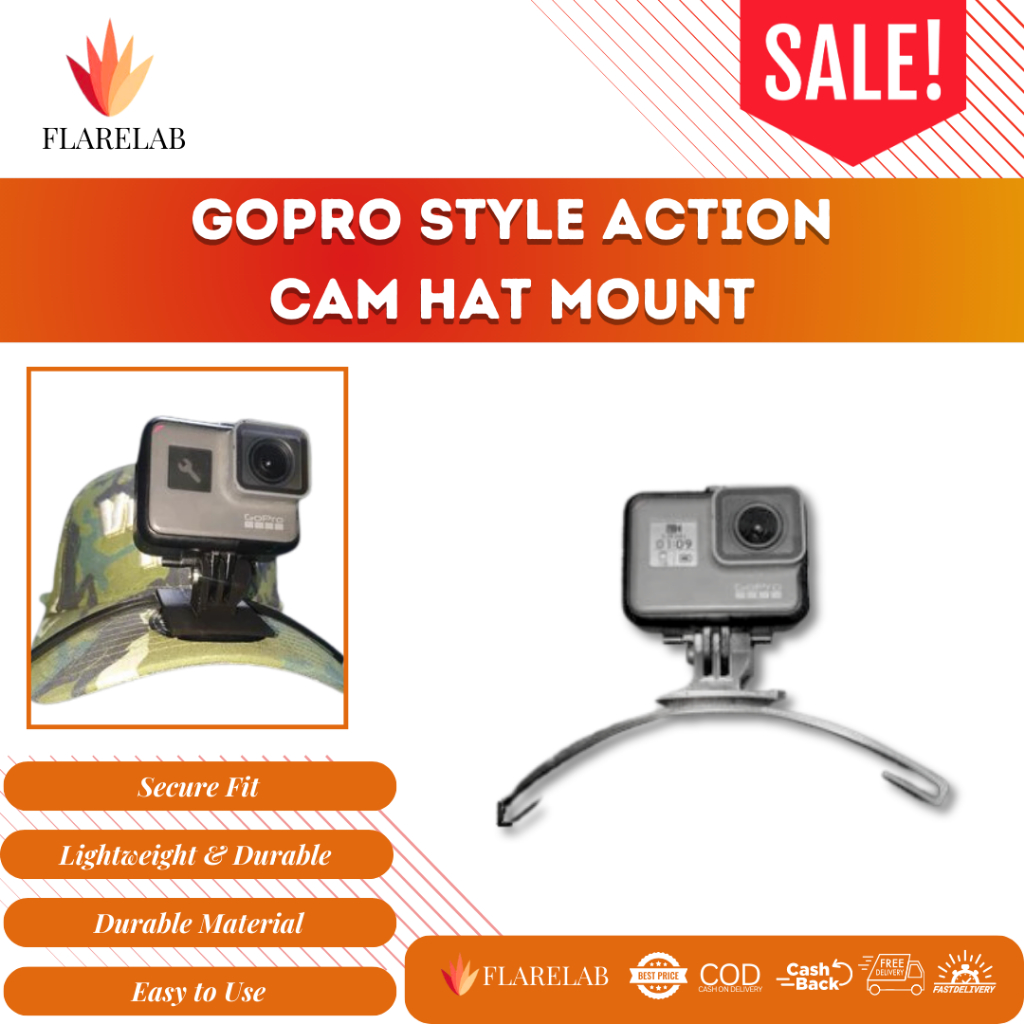 GoPro Style Action Cam Hat Mount | Shopee Philippines