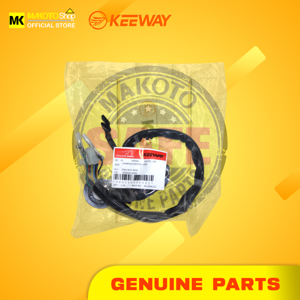 Keeway Switch Assy Handle Left & Right (Capitol 100, Cafe Racer 152 ...