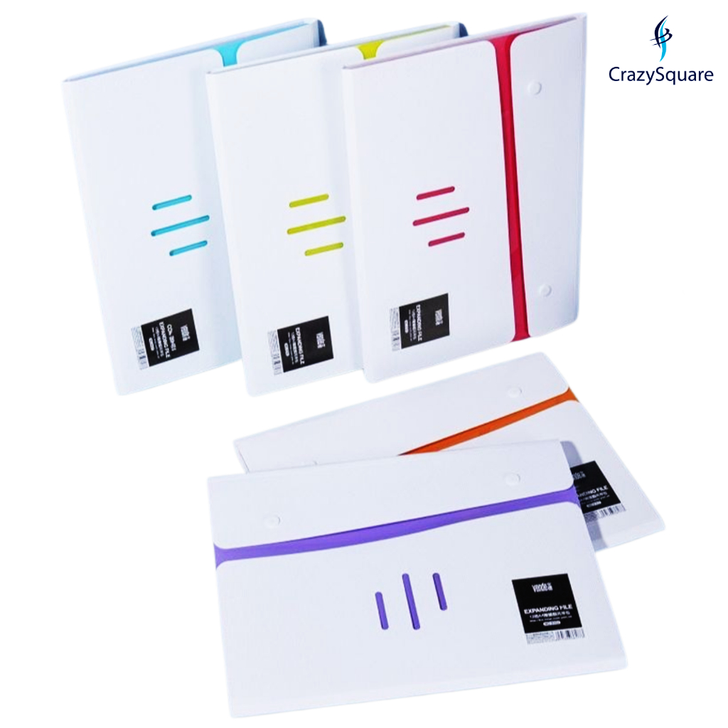 CSQUARE A4 12 Pockets Expandable Envelope for School and Office use ...