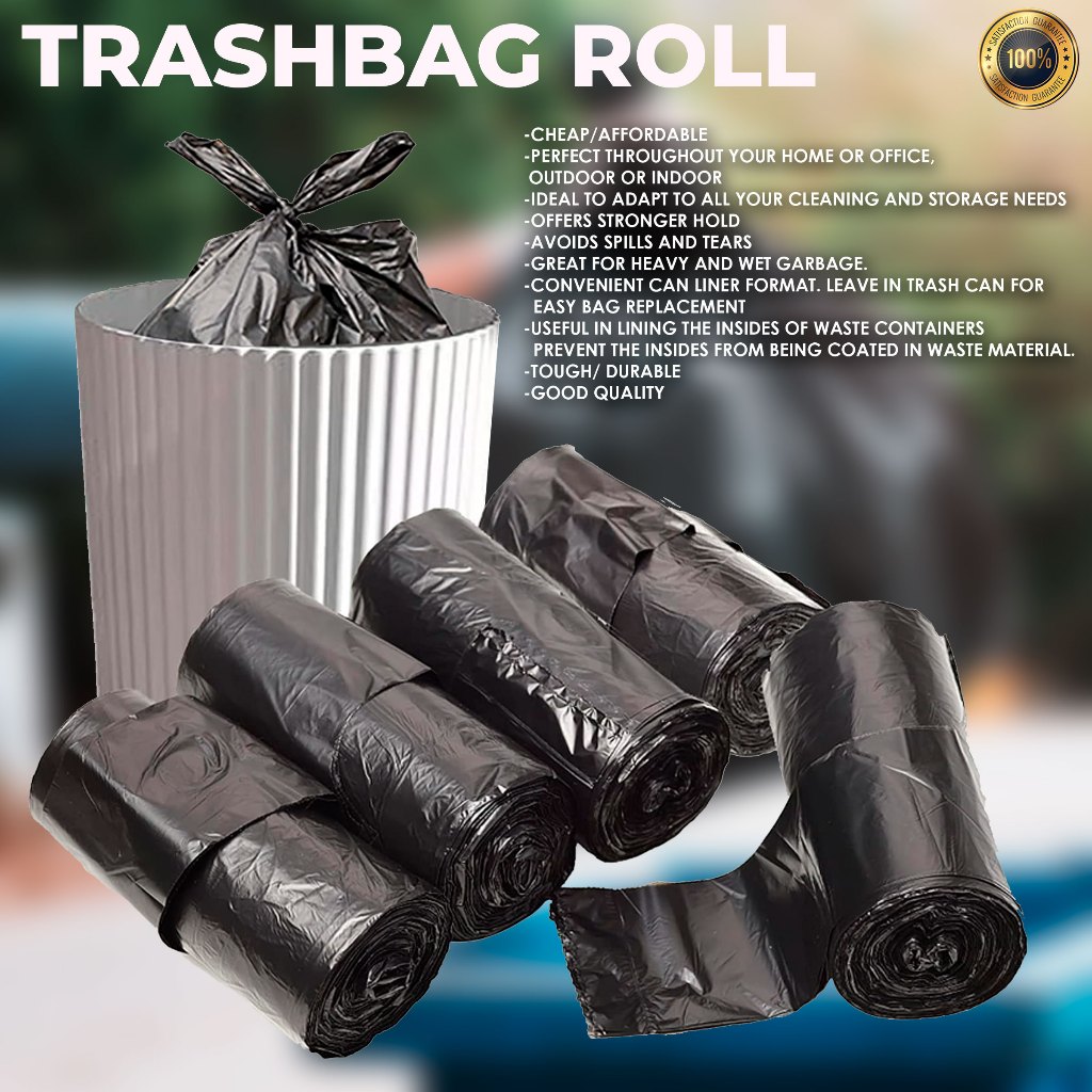 SULITFIND_ROLL Disposable Garbage Bag/Trash Bags Star Seal Trash Rolled ...