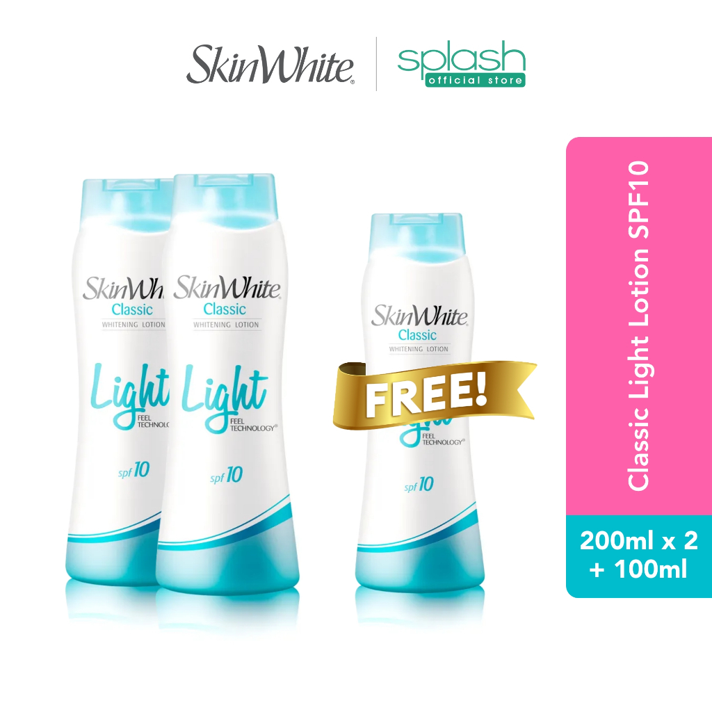 BUY 2 GET 1 SkinWhite Classic Light Whitening Lotion SPF10 200ml + FREE ...