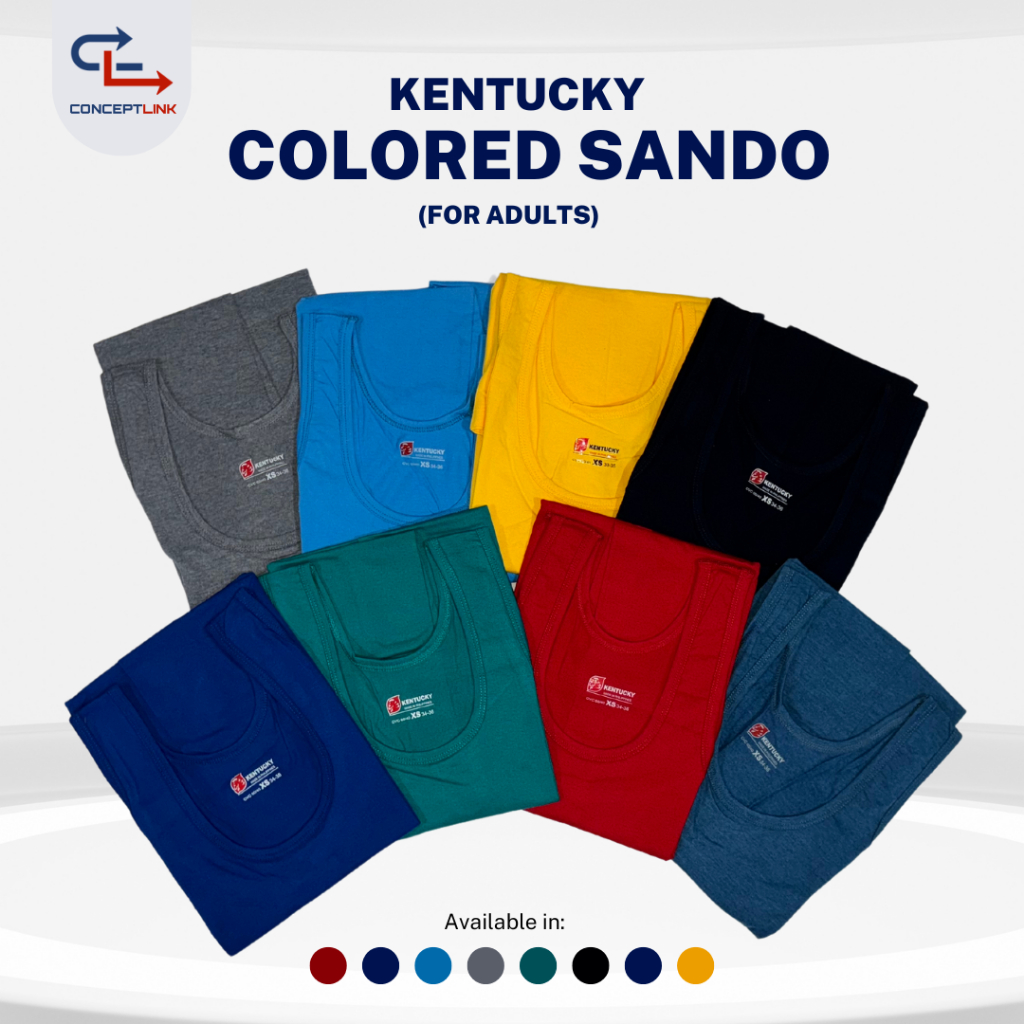 [Wholesale] 6pcs Kentucky Colored Sando Plain Original Cotton (for ...
