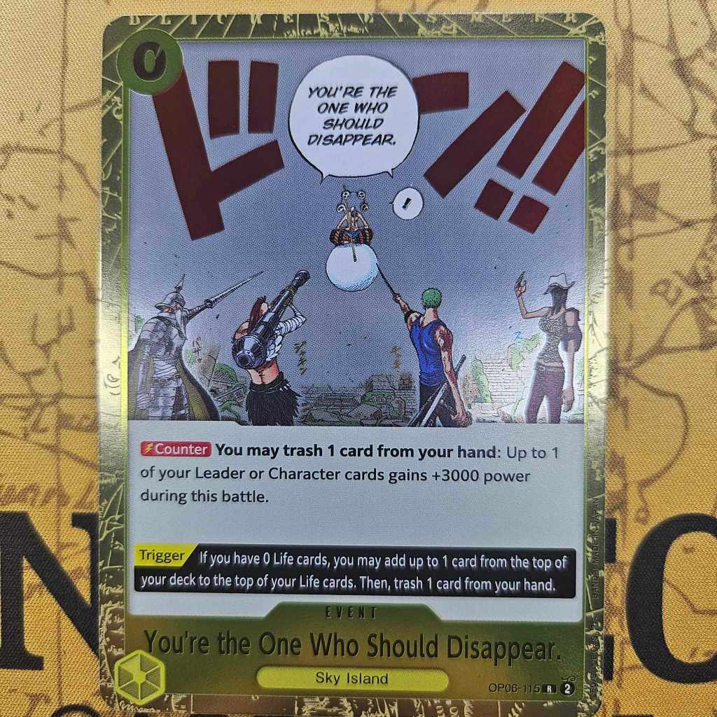 One Piece TCG [ENGLISH] OP06-115 R You're the One Who Should Disappear. [ENGLISH VERSION ...