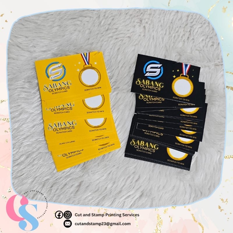 Personalized/Customized Scratch card for Wedding, Birthday, Reunion or ...