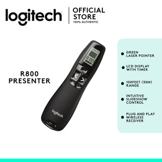 Logitech R800 Professional Presenter Wireless Laser Pointer Clicker ...