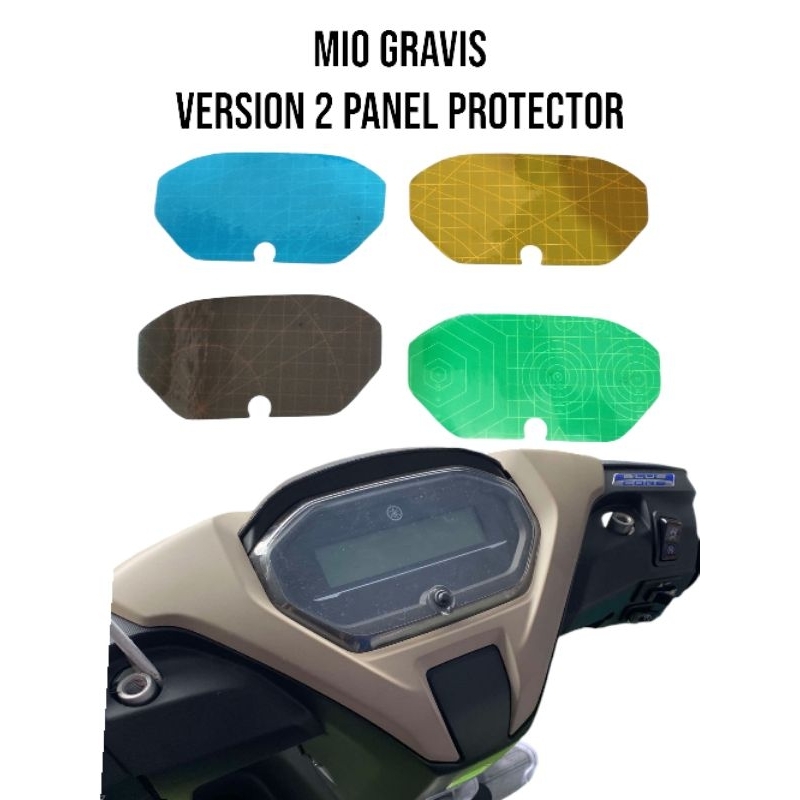 (Buy 1 Get 1)Yamaha Mio Gravis Version 2 Panel Protector | Shopee ...