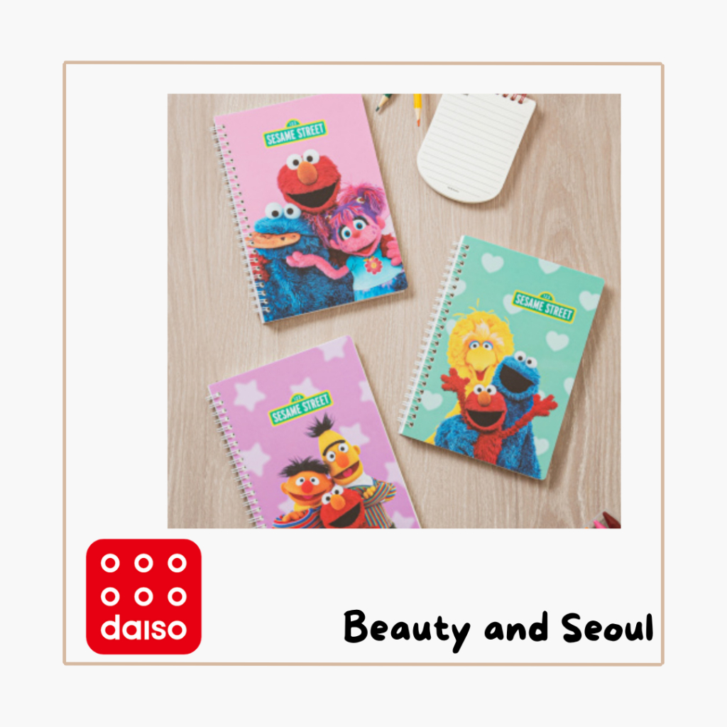 DAISO KOREA - Elmo Cookie Monster Wired Notebook A5 80 Sheets | Shopee ...
