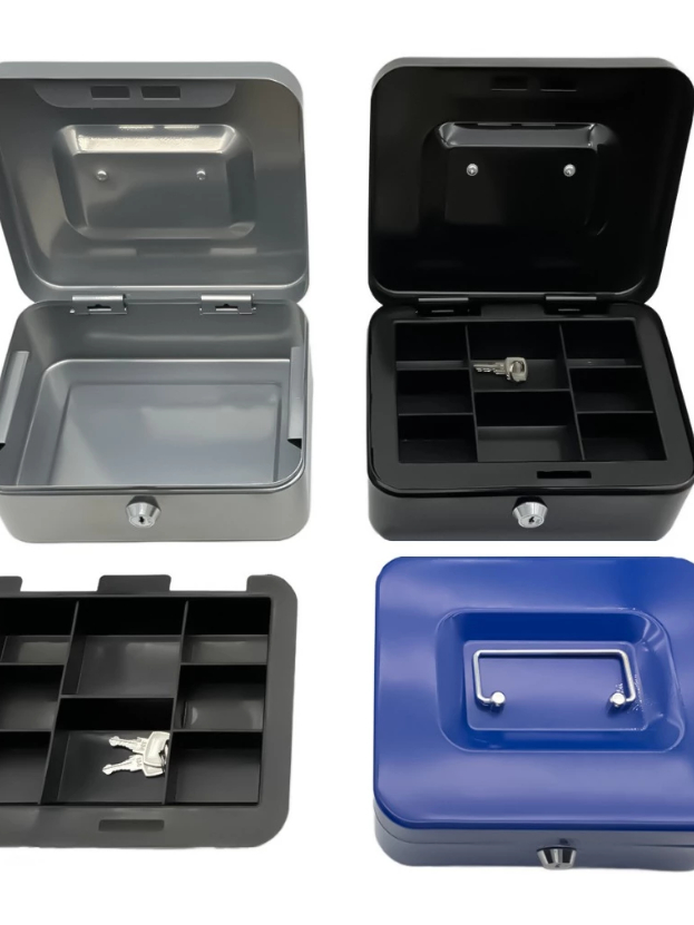 Get Your Assorted Cash Box Cash Insert Tray Coin Stainless Steel Metal ...