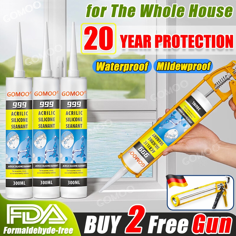【Buy 2 free gun】300ML Silicon Sealant Fill the Gap Strong Adhesive ...