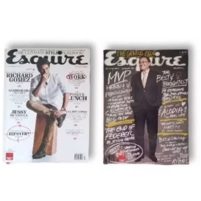 ESQUIRE ~ Magazines (Cover: Richard Gomez, The Presidents) | Shopee ...