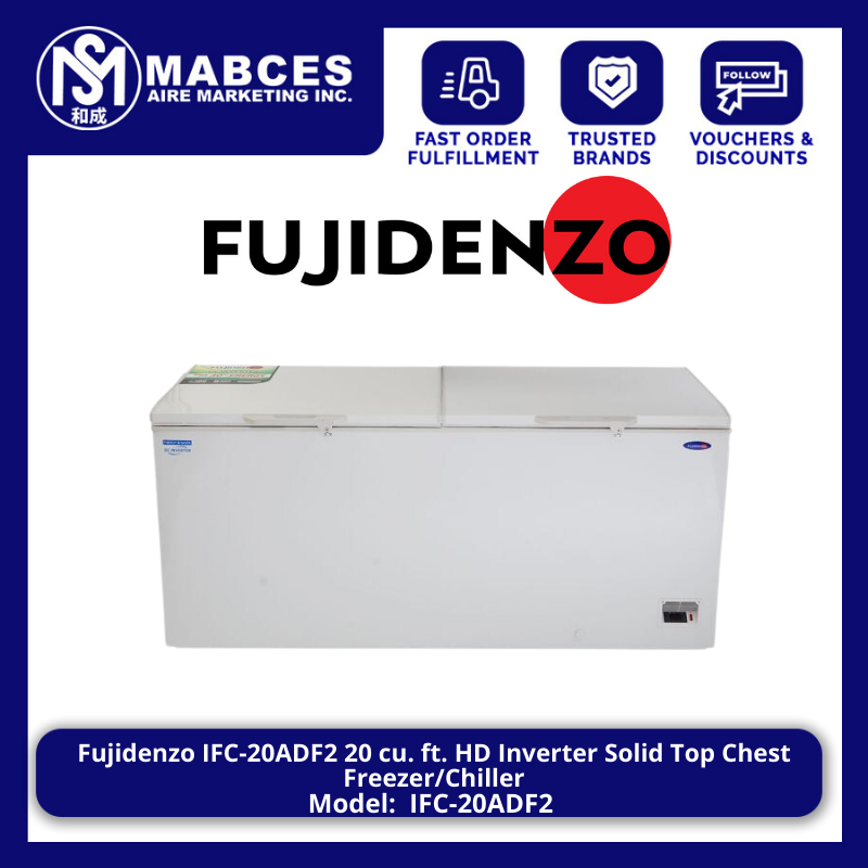 Fujidenzo IFC-20ADF2 20 cu. ft. HD Inverter Solid Top Chest Freezer ...