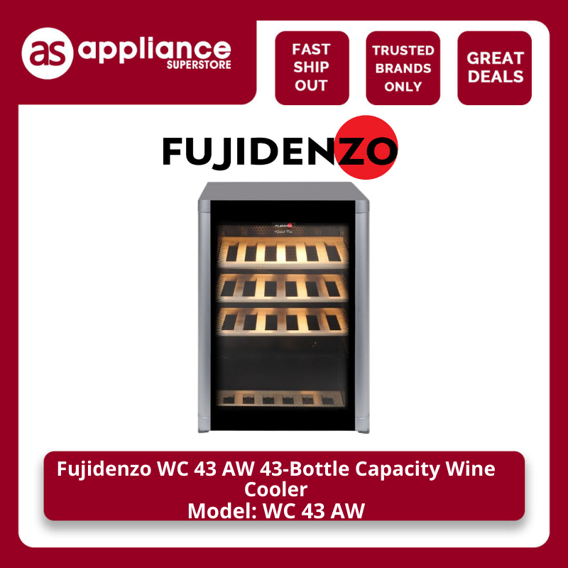 Fujidenzo WC 43 AW 43-Bottle Capacity Wine Cooler | Shopee Philippines