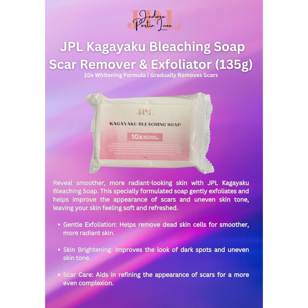 J'ADORE PORTIA LUXE (JPL) Kagayaku Bleaching Soap 10x Whitening & Scar ...