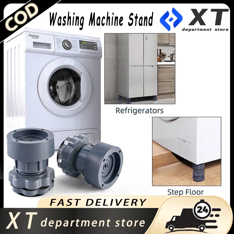 XT 4Pcs Washing Machine Stand Adjustable Heightener Fridge Dryer ...